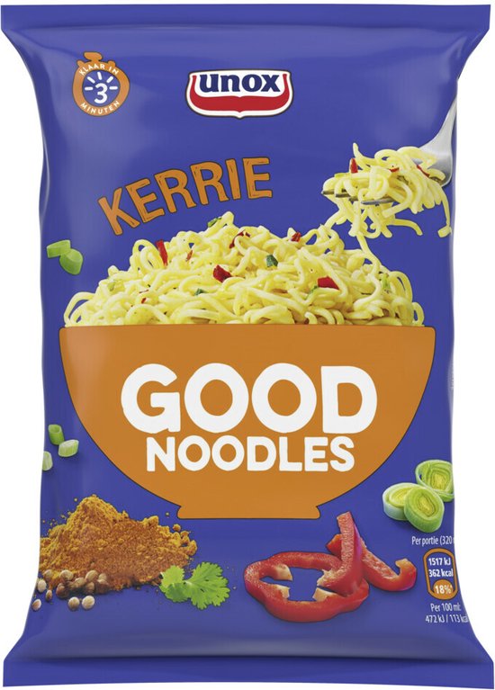 6x Unox Good Noodles Kerrie 70 gr | bol