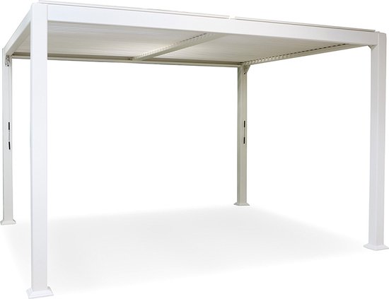 Overkapping vierkant M Alvaro Gazebo 360 x 300 cm Matt white | bol