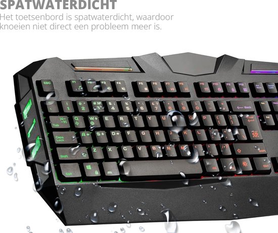 WEIBO Mechanisch Gaming Toetsenbord en muis set - 2 in 1 - Bedraad ...