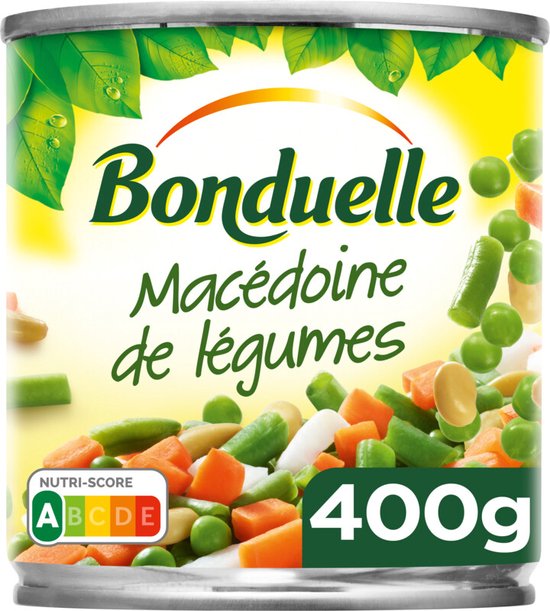 Bonduelle - Macedoine de Legumes - 400 gram - Doos 12 blik | bol