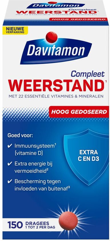 4x Davitamon Compleet Weerstand Hoog Gedoseerd 150 stuks | bol