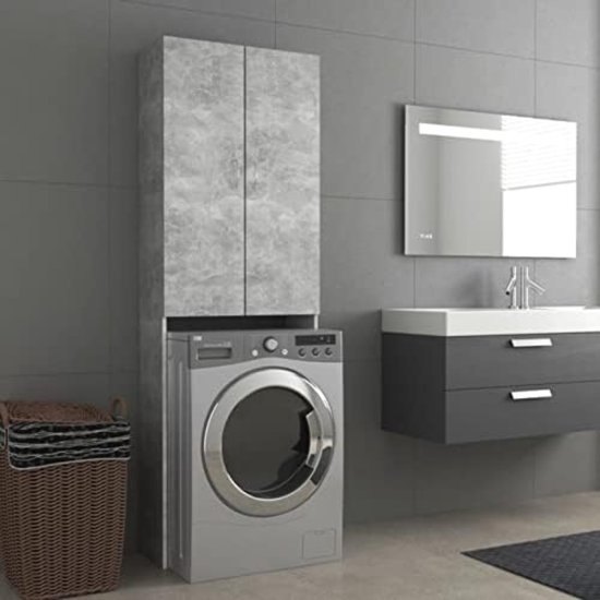 Wasmachine Ombouw - Wasmachine Meubel - Wasmachine Kast - Grijs | bol