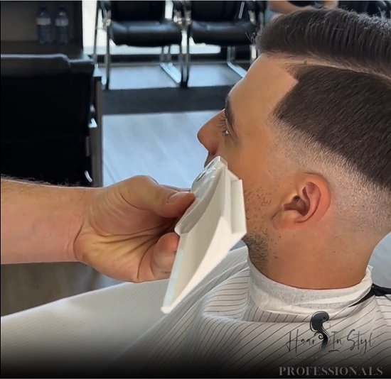 Haar in Stijl® | Barbierskam Wit Opscheerkam Fade Kam Opscheren Knipkam ...