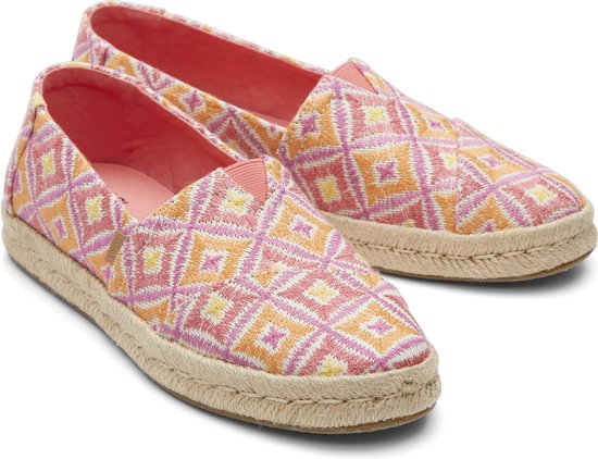 Toms Alpargata R Print Espadrilles Dames - Roze - Maat 36 | bol
