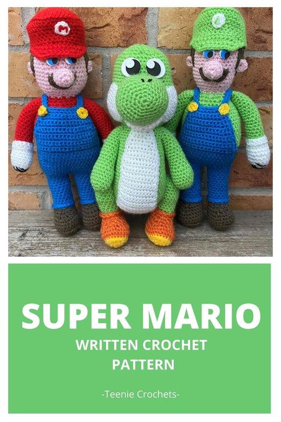 Super Mario Bros - Written Crochet Pattern (ebook), Teenie Crochets ...