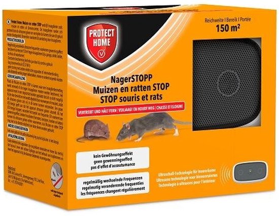 Protect Home Ultrasonic - Muizen en ratten verjagen - 150 m2 | bol