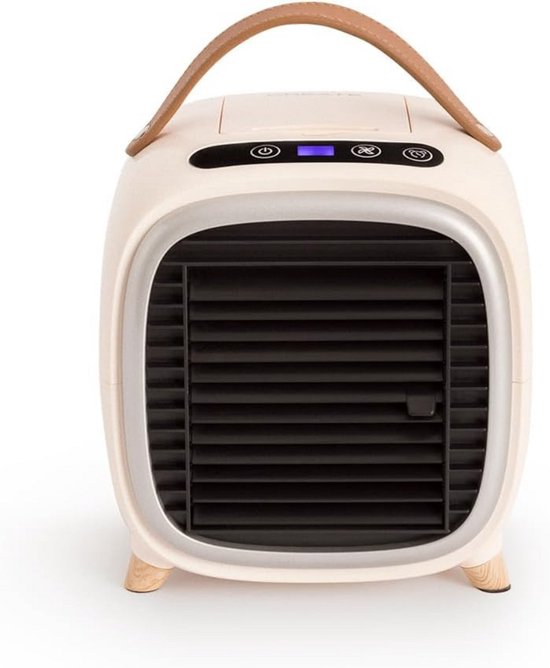 Solene Mini Airco - Mobiele Aircooler - Ventilator & Nachtlamp - Luchtkoeler met... | bol