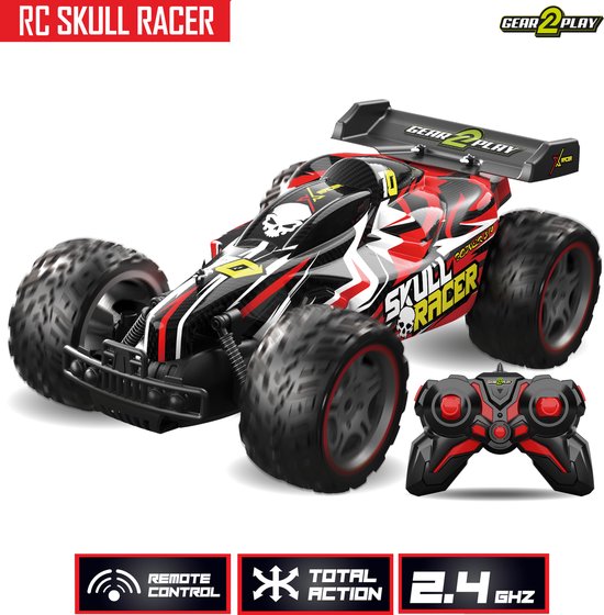 Gear2Play RC Skull Racer Raceauto 1:10 - RC voertuig - Bestuurbare ...