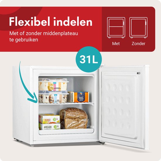 Tomado TFM4402W - Mini Diepvriezer - Vrijstaand - Barmodel - 31 liter ...