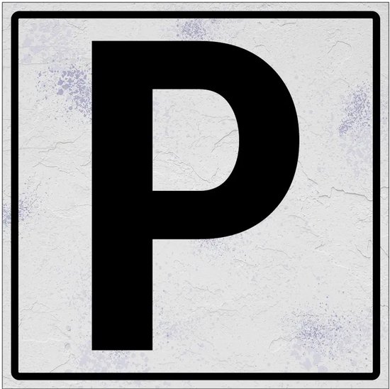 Letter P bord - Sign Again - 15 x 15 cm | bol