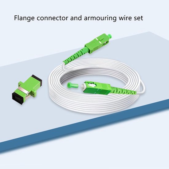 SC/APC Fiber Optic Internet Cable, 10M/32.8 Ft Simplex Single Mode ...