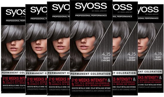 SYOSS Color Baseline 4-15 Dusty Chrome - Voordeelverpakking 6 Stuks | bol