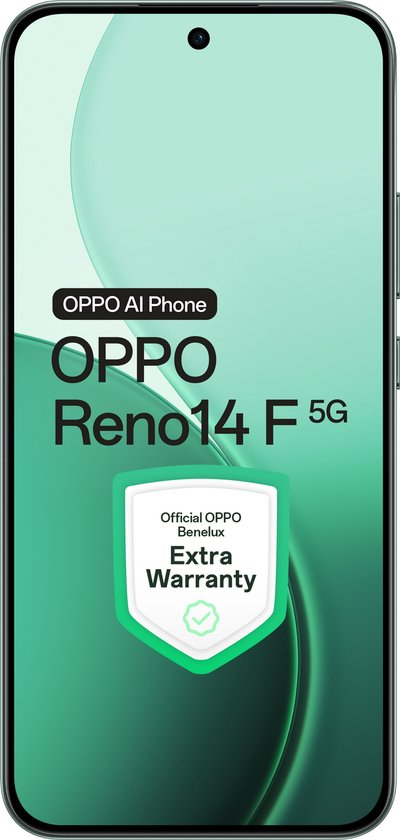 OPPO Reno14 F 5G 8+256GB Luminous Green - Extra Garantie | bol