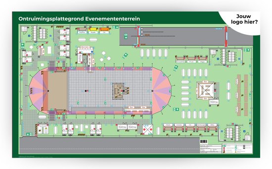 Ontruimingsplattegrond Evenemententerrein - Norm NEN-EN-ISO 7010 ...