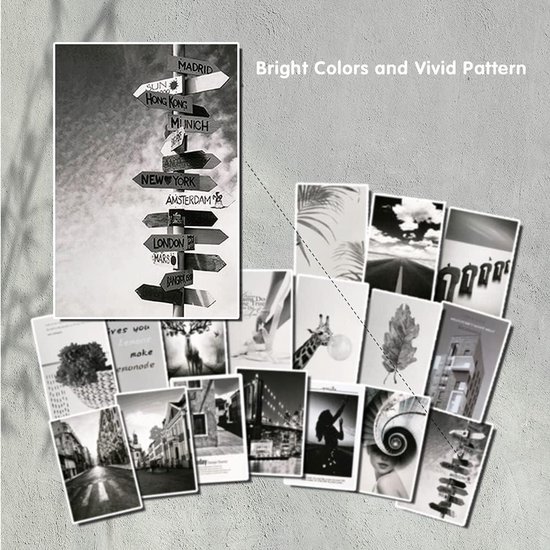 Allecto Plus - Muur Collage Kit voor Retro Jaren 80 Decoratie | 50 ...