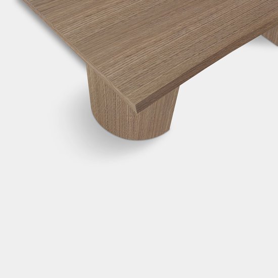 Tafel Boomstam Eikenhout - Half Rond - Pura Natura | bol