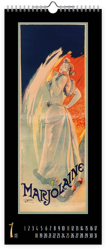 Korsch Verlag Art Nouveau Kalender 2026 - Wandkalender 28,5 x 69 cm | bol