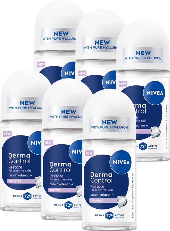 NIVEA Derma Control Restore Anti-Transpirant Deo Roller - 72 uur ...