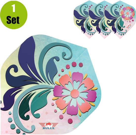 Bull's Powerflite S100 Flora Zina Std. - Dart Flights | bol