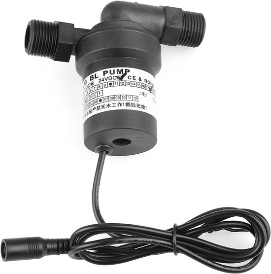 Weikeya Hot Water Pump, Plastic, 80 cm, 24 V DC, Heating Circuit Pump ...
