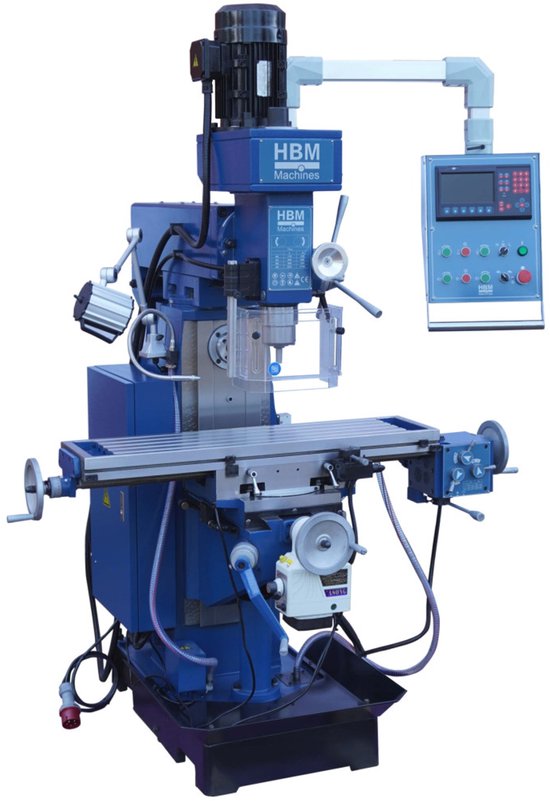 HBM Professionele Universele Freesmachine 60 met 3 assig LCD digitaal uitleessysteem | bol