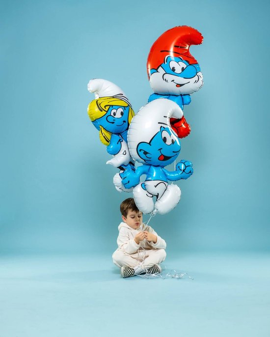 Balloon Foil - Grote Smurf, - Papa Smurf, 100 cm Grabo Grand Schtroumpf ...