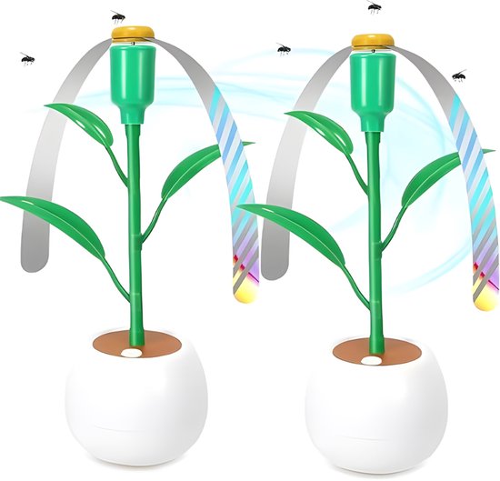 2x Fly Fan - Vliegen Ventilator - Vliegenwaaier - Vliegenvanger ...