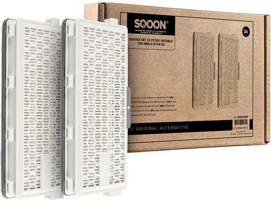 SQOON® Filterset geschikt voor Miele SF-HA 50 stofzuigers - Gelijk aan ...
