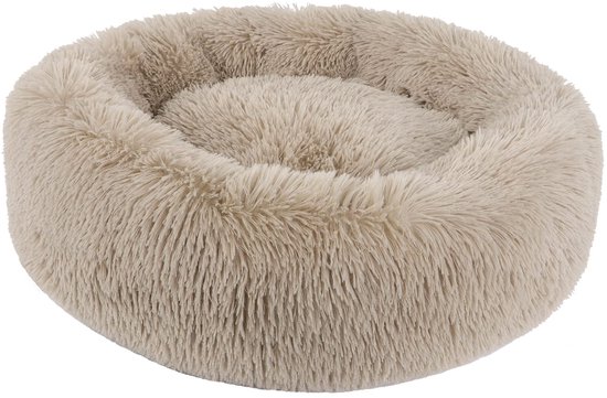 BVAGSS Hondenbed Rond Kattenbed Fluffy Donut Knuffelbaar Hondenkussen ...