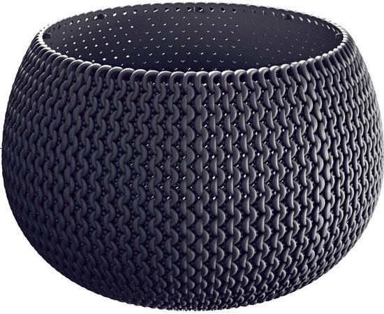 Prosperplast Kunststof bloempot/plantenpot Splofy - 2x - grijs D19 x ...