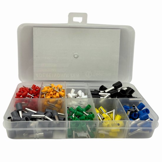 ToolLine® - Adereindhulzen assortimentsdoos - 400-delig - Kabelschoenen ...
