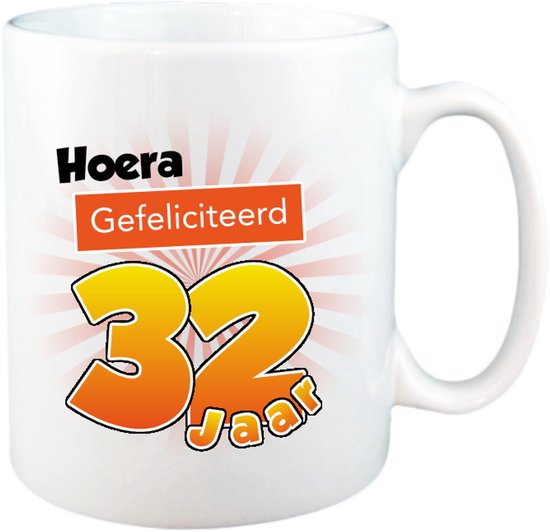 Mok 32 Jaar - Verjaardagscadeau 32 Jaar | bol