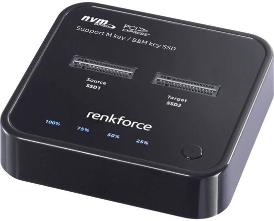 Renkforce RF-TPCD-300 1-voudig Harde schijf-kopieerstation M.2 PCIe ...