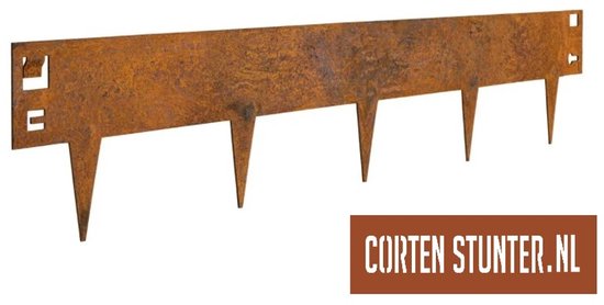 Cortenstunter.nl | Cortenstaal borderrand 16x106 cm | Per stuk (min ...