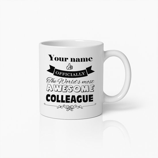 Gepersonaliseerde Mok "De Meest Geweldige Collega" – Cadeau met Naam ...