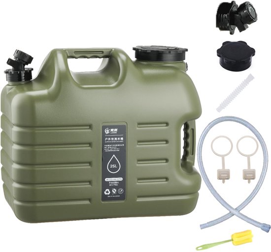 Camping Watercontainer - 25L Waterdrager - Draagbaar voor Buiten | bol
