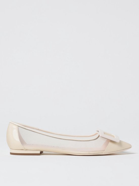 Belle Vivier Mesh Ballerina Flats Wo - Yellow Cream Ballet Flats | bol