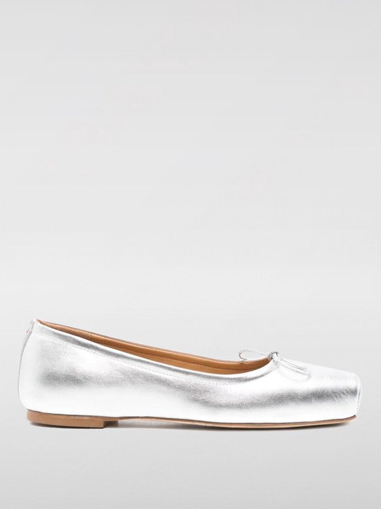Lara Ballerina Flats Square Toe Wo - Silver Ballet Flats | bol