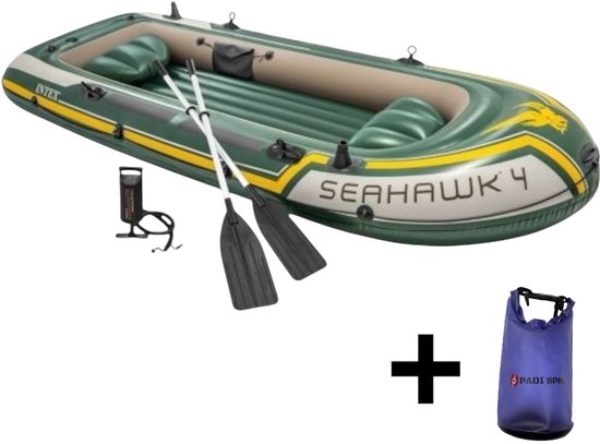 Intex Seahawk 4 - roeiboot opblaasbaar met peddels - opblaasboot ...