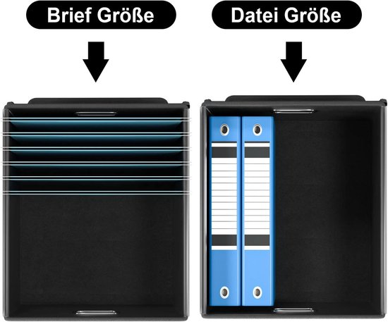 FINEW Opvouwbare opbergdoos van stof met deksel, hangmapdoos voor DIN ...