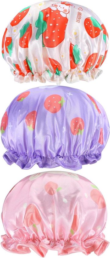 Allecto Plus - Douche muts 3 pack voor kinderen en dames - Waterdichte ...