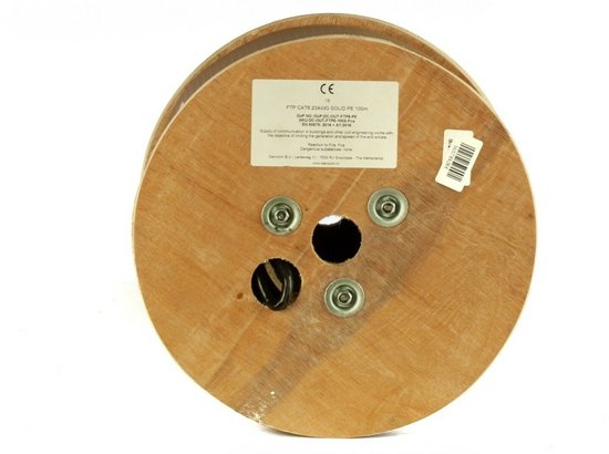 DANICOM CAT6 FTP 50 meter Buitenkabel op rol stug - PE (Fca) | bol