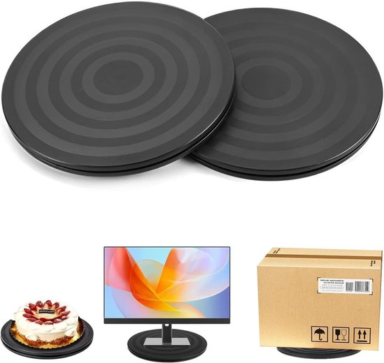 Allecto Plus - Draaibare Draaischijf Universeel 2 Stuks 20 cm Draaiplateau - 360... | bol