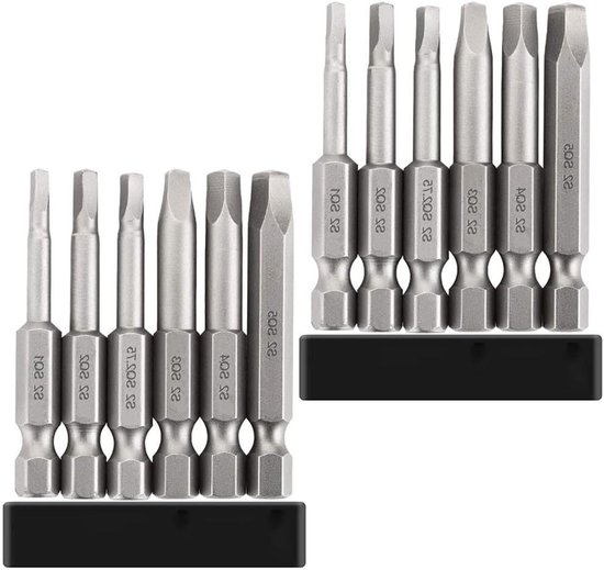 Magnetische Schroevendraaier Bits Set - 12 stuks, 2 inch lengte, 1/4 ...
