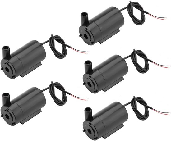 Aquarium mini-waterpomp - 5 stuks DC 3-5V mini-dompelwaterpomp voor ...