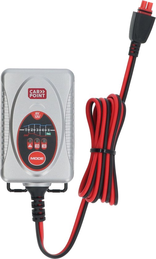 Carpoint BX-4M Acculader - 6/12 Volt - Volautomatisch - Oplaadcyclus in ...