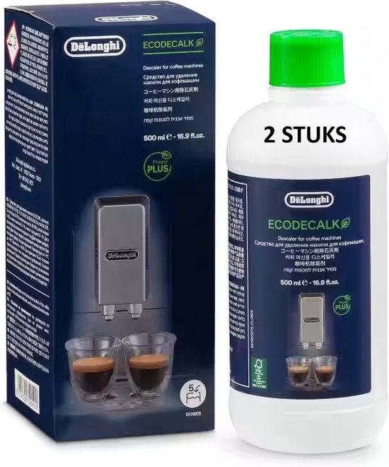 2x De'Longhi EcoDecalk DLSC500 - 500ml - Universele ontkalker | bol