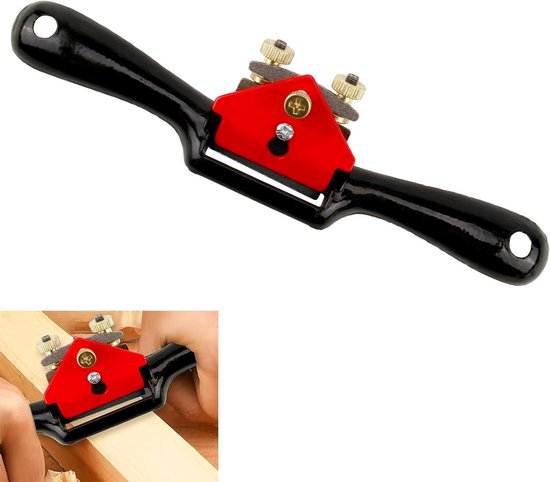 Allecto Plus - Houtschaaf met instelbare snijrand voor hardhout - 22 cm ...