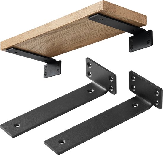 2 Stuks plankendrager - Plankdragers Metaal - Zwevende Plankhouder ...