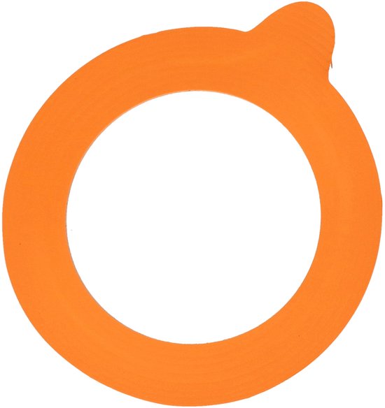 Le parfait - Weckpot inmaakringen - 10x - rubber - oranje - 8 cm | bol